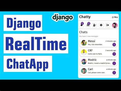 Build A RealTime ChatApp With Django Introduction YouTube