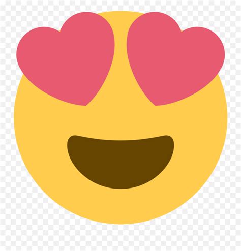 Twemoji 1f60d Smiling Face With Heart Eyes Png Eyes Emoji Free