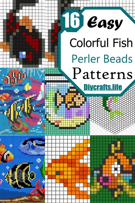 Easy Colorful Fish Perler Bead Patterns Diy Crafts