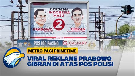 Viral Reklame Kampanye Prabowo Gibran Di Atas Pos Polisi YouTube