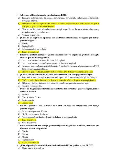 PREGUNTAS DE GASTROENTEROLOGIA Lizeth Chamorro UDocz
