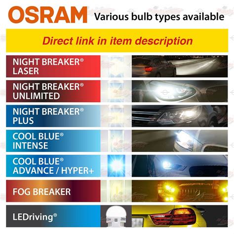 OSRAM NIGHT BREAKER LASER Headlight NEXT GEN Bulbs Duo H11 150 55W