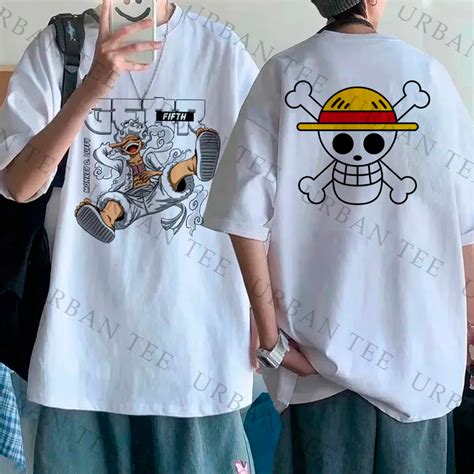 Camiseta Basica Algodao Gear 5 Monkey D Luffy Pirata Chapeu De Palha
