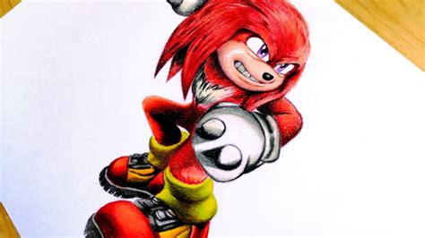 como dibujar a knuckles de la película sonic 2 YouTube