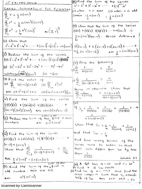 summation and series pdf