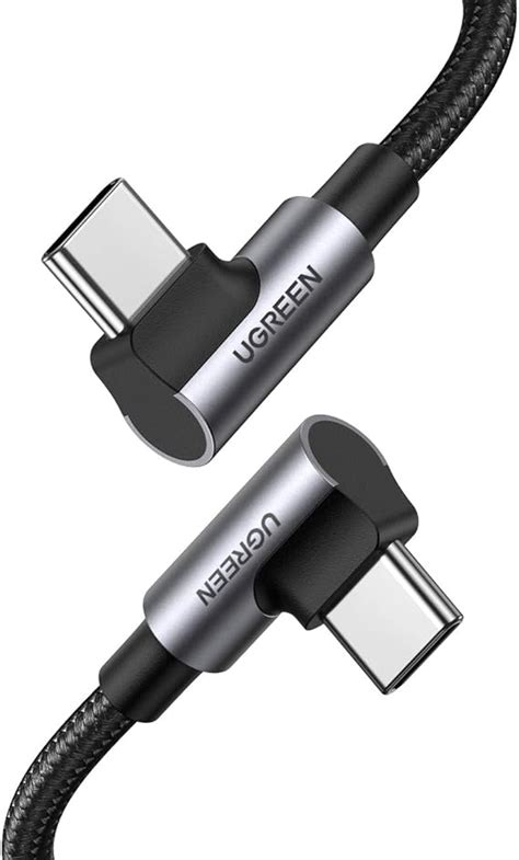 UGREEN USB C To USB C Cable Right Angle 100W 5A PD Fast Amazon Co Uk