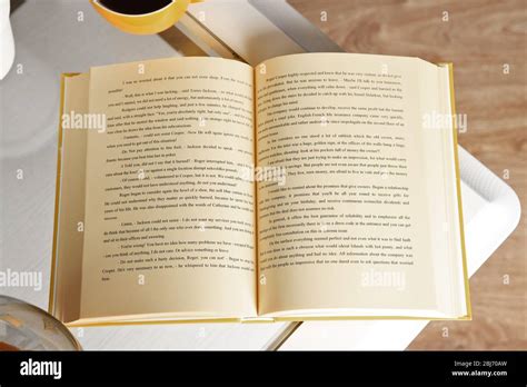 Real Open Book With Text