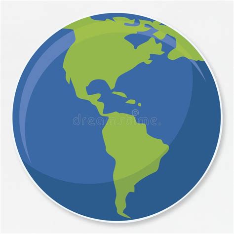 Backround Blanco Aislado De La Tierra Del Planeta Ilustración del