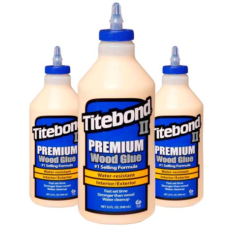 Kit Cola Para Madeira Ii Premium Wood Glue 6006252 Titebond 946 Ml 3