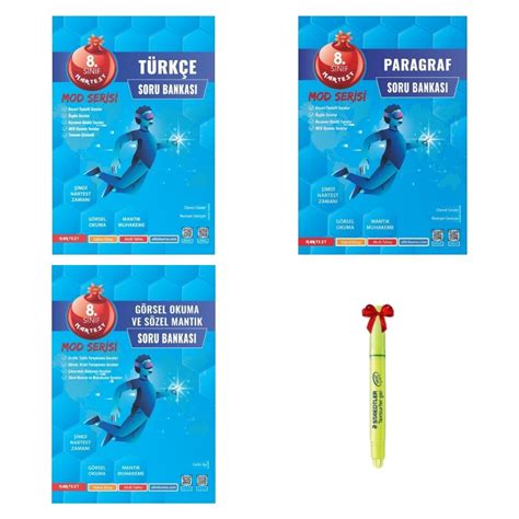 Nartest Yayınevi Lgs 8 sınıf Mod Serisi Türkçe Paragraf ve Kitabı