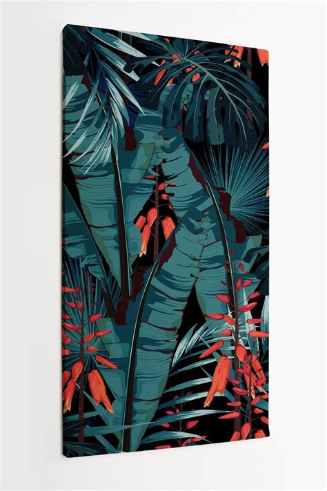 Obraz na płótnie HOMEPRINT tropikalne liście drzewa bananowego oraz