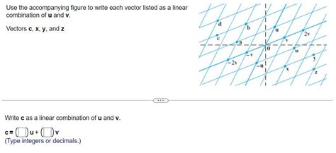 solved use the accompanying figure to write each vector