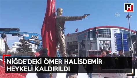 Tepki geldi Ömer Halisdemir in heykeli değiştiriliyor Dailymotion Video