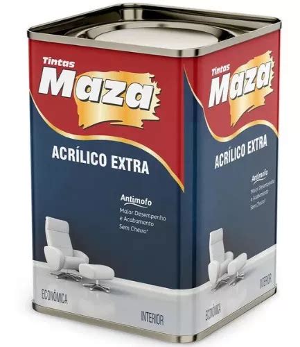 Pintura acrílica blanca mate Maza Extra 18l económica MercadoLibre