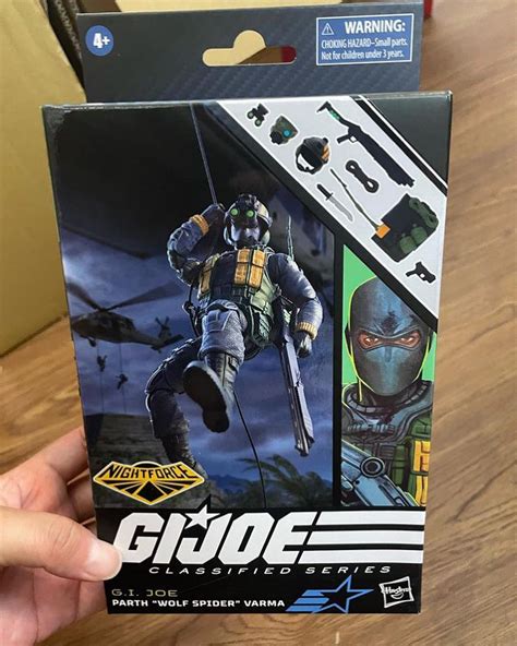 Gi Joe Classified Night Force Parth Wolf Spider Varma 109 In Box Images