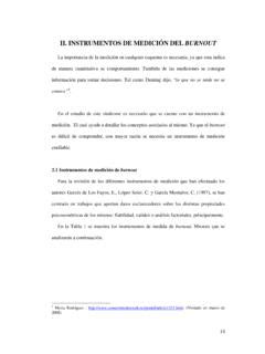 II INSTRUMENTOS DE MEDICIÓN DEL BURNOUT ii instrumentos de medici