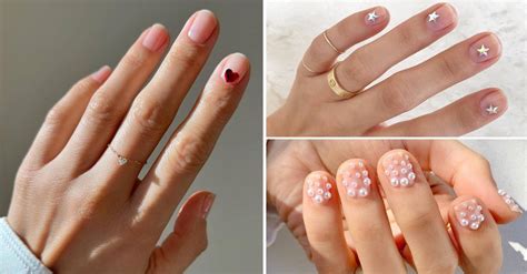 15 ideas de uñas naturales decoradas cortas y fáciles de hacer