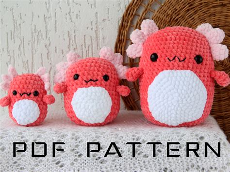 Axolotl Squishmallow Crochet Pattern