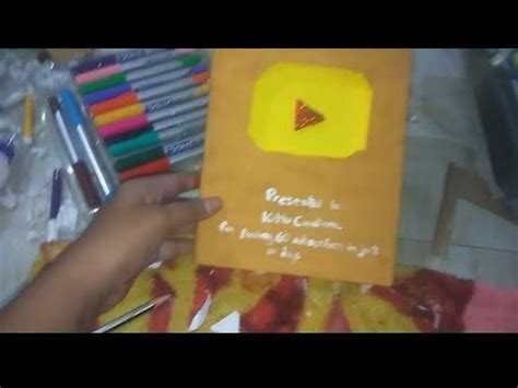 DIY Golden Play Button Award Made With Thermocol Learn How To Make