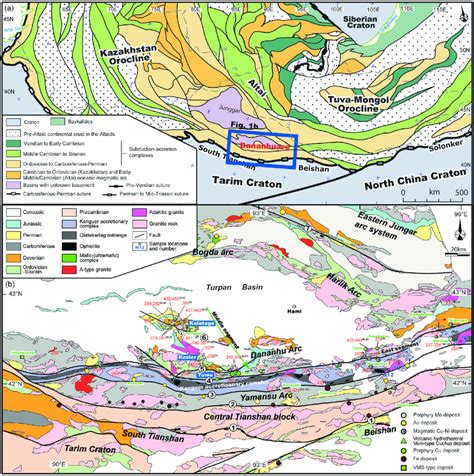 A Schematic Tectonic Map Of Central Asia And Adjacent Regions Showing