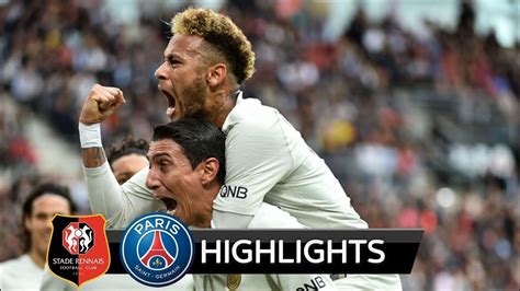 PSG VS RENNES 3 1 All Goals And Extended Highlights 2018 Ligue 1