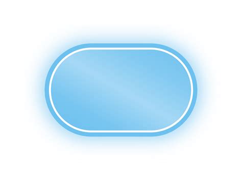 Neon Blue Rounded Rectangle Banner Neon Rounded Rectangle 10976471 PNG