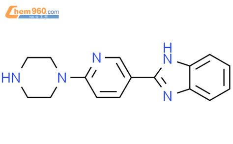 881191 49 7 2 6 piperazin 1 yl pyridin 3 yl 1H benzoimidazole化学式结构式