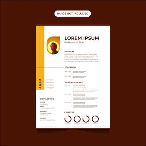 Premium Vector Professional Curriculum Vitae Template