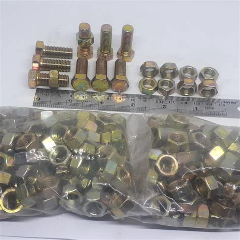 Jual BAUT MUR M10 X 25 KUNING BMK M10X25 PANJANG 2 5CM 2 5 CM KUNCI 14