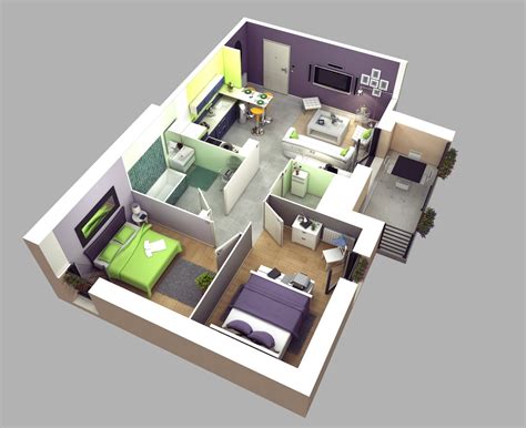 Bedroom Apartment House Plans
