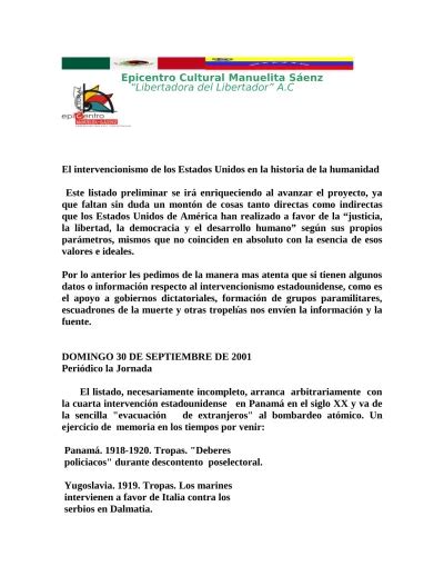 Epicentro Cultural Manuelita Sáenz Libertadora del Libertador A C El