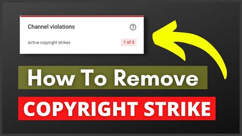How To Remove Copyright Strike On Youtube Channel Remove Active