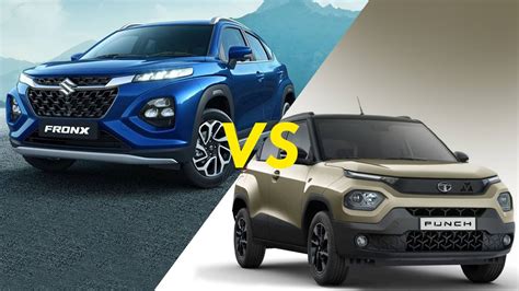 Comparison Maruti Fronx Vs Tata Punch