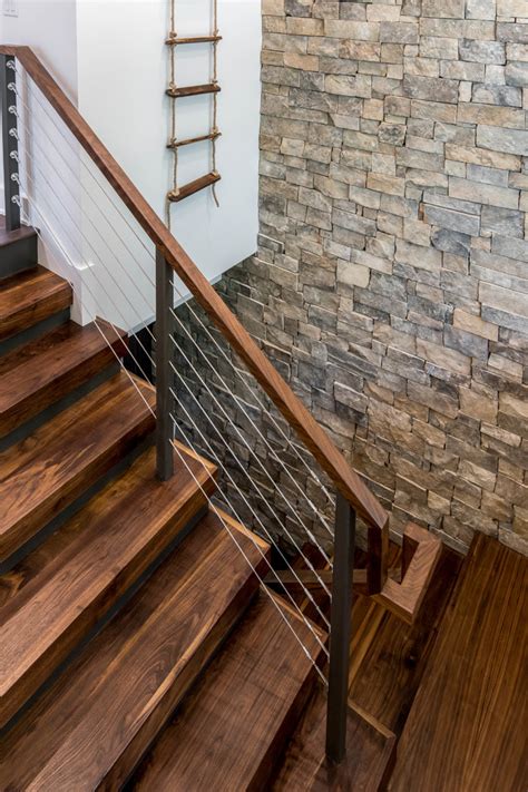 Organic Modern Mountain Home Rustikal Treppen Sonstige Von