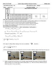 Phys S Lab Final Docx Phys Imp Last Name All Caps Puid