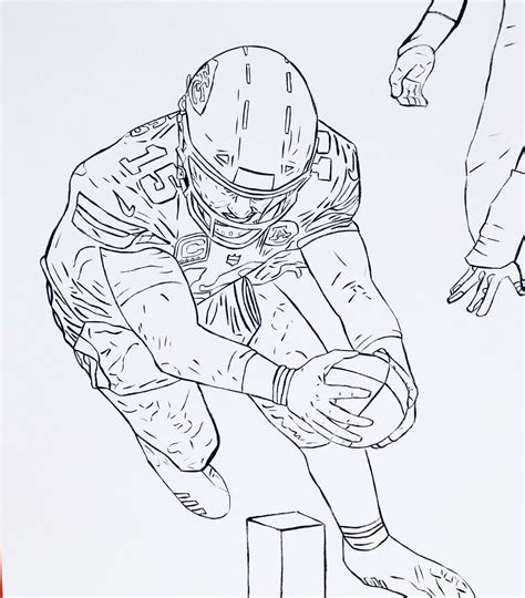 Patrick Mahomes Coloring Pages Printable