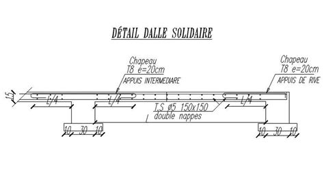 2D Design Of Reinforcement Details Of The Slab In AutoCAD Drawing CAD