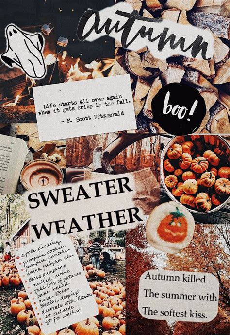 Dark Autumn Collage Wallpapers Wallpaper Cave