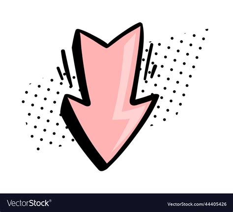 Pink Arrows Pointing Down
