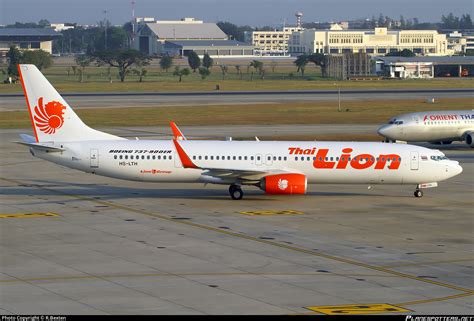 HS LTH Thai Lion Air Boeing 737 9GPER WL Photo By R Bexten ID 513789