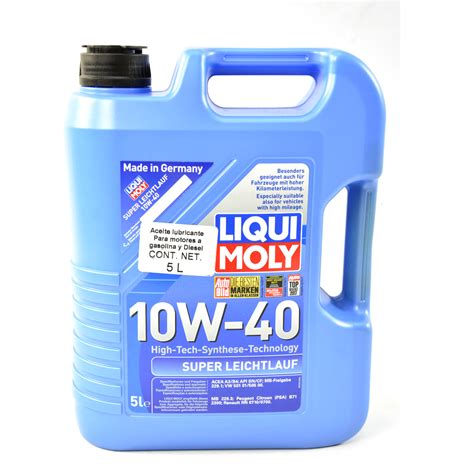 Garrafa de Aceite Sintético 10W 40 Super Leichtlauf para Motores a