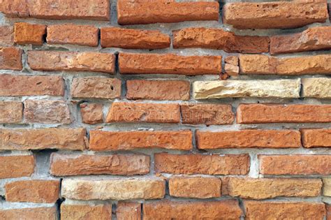 Background Of Old Vintage Red Brick Wall Stock Image Image Of Texture