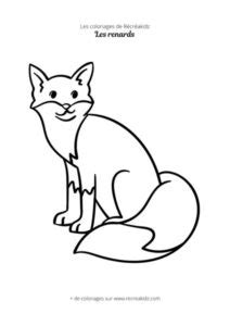 Coloriage Renard Facile Dessin Colorier Imprimer En Pdf