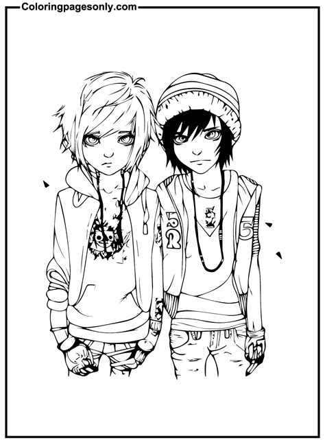Imagenes De Emo Para Colorear Infoupdate Org