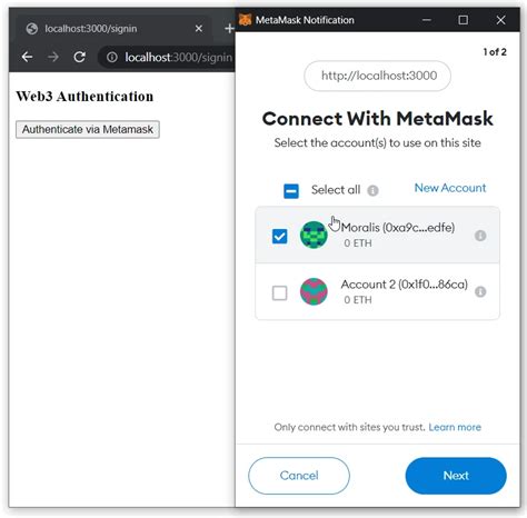 How To Authenticate Users With MetaMask Moralis Web3 Documentation