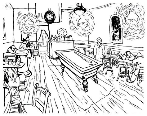 Artes De Van Gogh Para Colorir BRAINCP