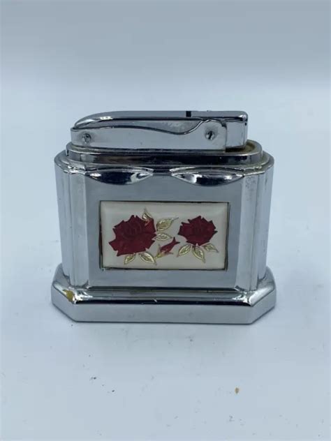 QUEENSTAR ANCIEN BRIQUET De Table Essence Vintage Petrol Table