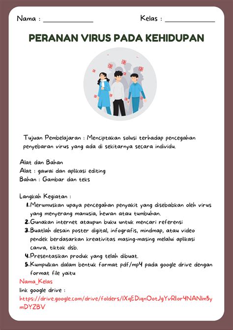 Lkpd Poster Virus Peranan Virus Pada Kehidupan Nama