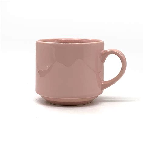 Xícara 180ml Rosa Claro sem o Pires Nacional Sublime LF Sublimação