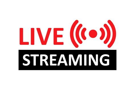 Live Stream Symbol Icon With Play Button Emblem For Broadcasting